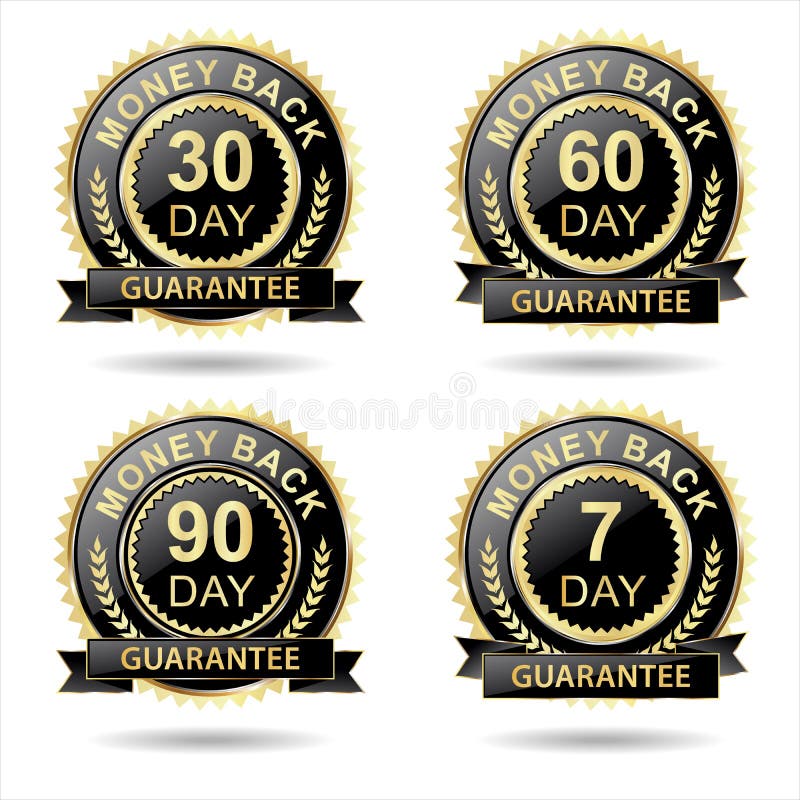 Collection of Money Back Guaranteed Golden Seal Stock Illustration ...