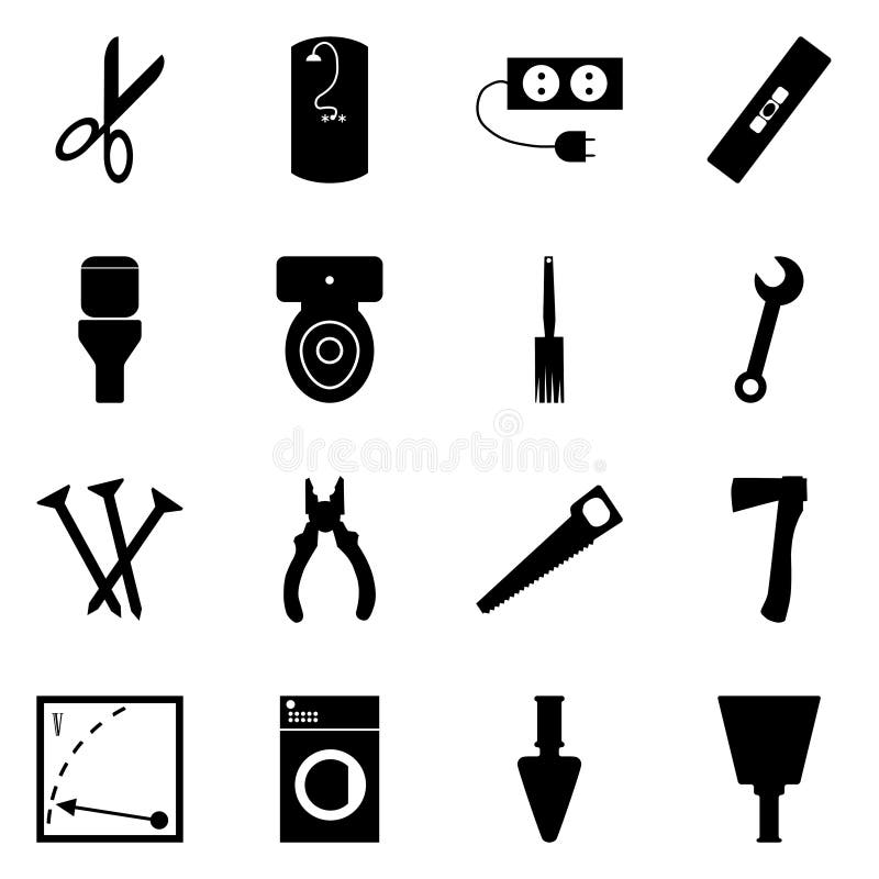Collection Monochrome Characters. Vector Signs. Set of Icons ...
