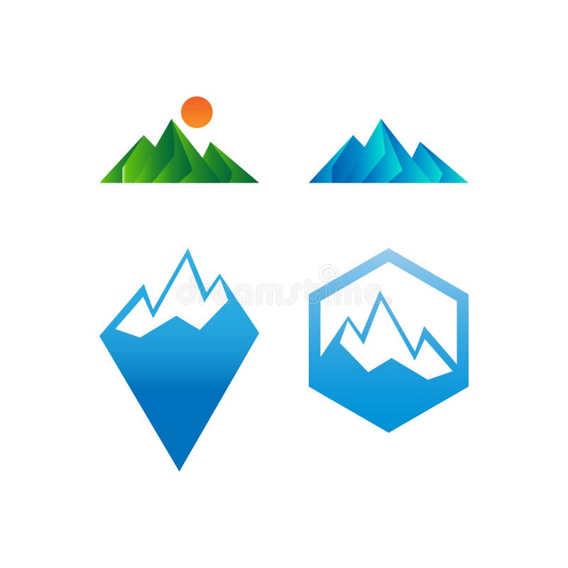 Mountain High Logo Graphic Design Template Vector Illustration Stock ...