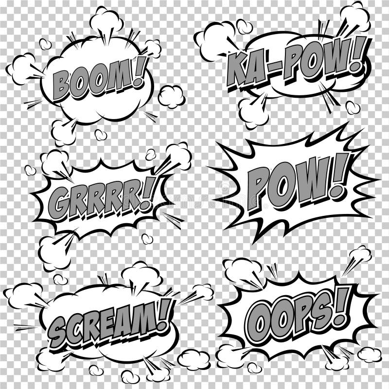 Comic Sound Effects Stock Illustrations – 3,100 Comic Sound Effects ...