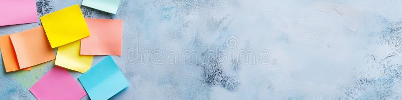 A Collection of Multicolored Sticky Notes Formed into a Speech Bubble ...