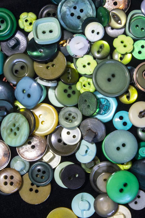 A Collection of Multicolour Different Size Buttons Stock Photo - Image ...