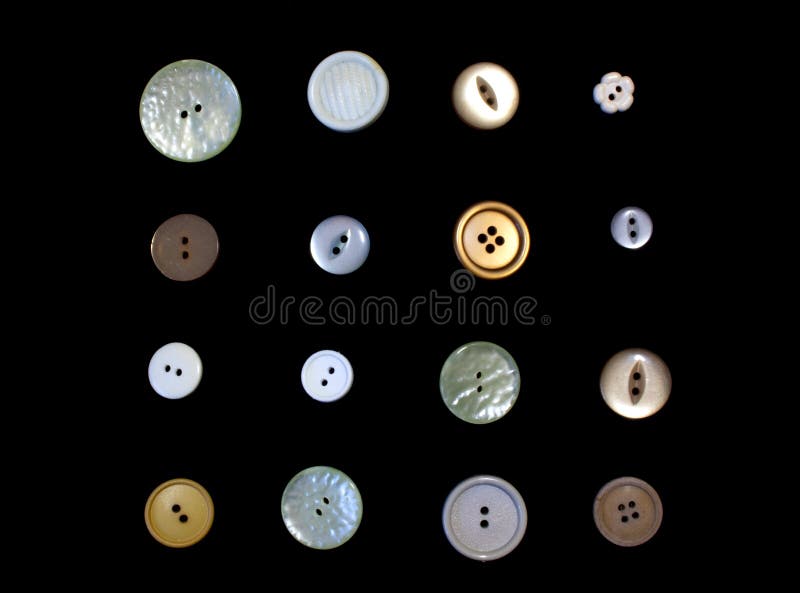 A Collection of Multicolour Different Size Buttons Stock Photo - Image ...