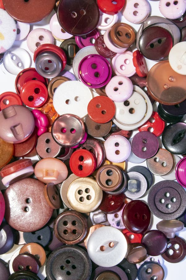 A Collection of Multicolour Different Size Buttons Stock Image - Image ...