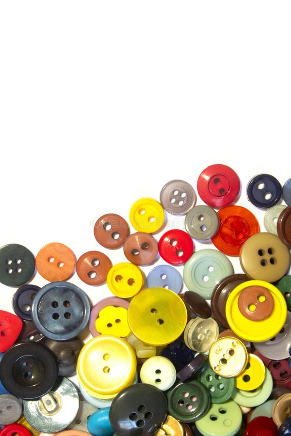 A Collection of Multicolour Different Size Buttons Stock Image - Image ...