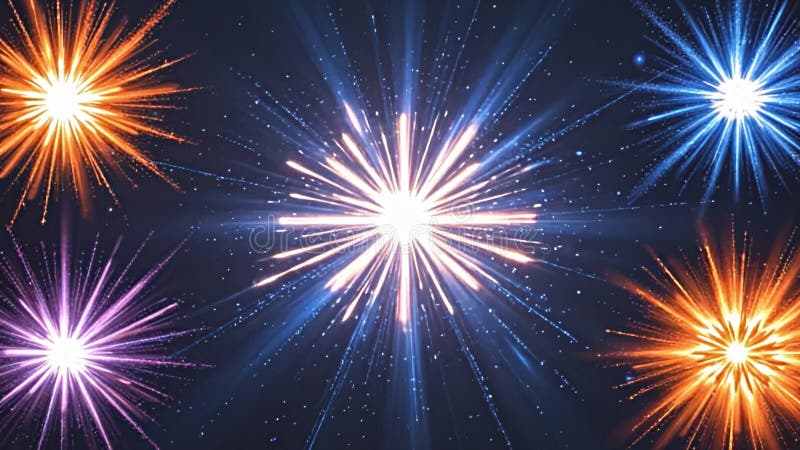 Collection of Multiple Galaxy Explosions. Star Burst with Shock ...