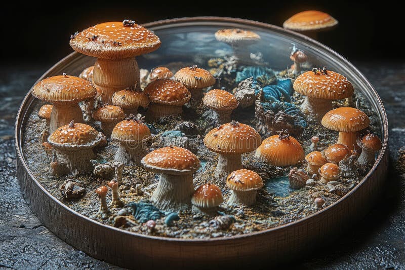 Enchanted Mushroom Terrarium: a Mystical Display of Fungi in a Glass ...