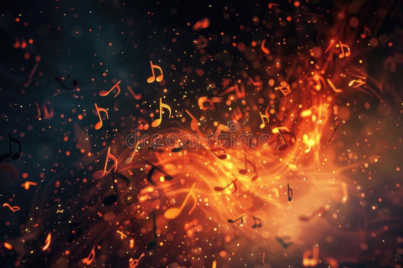 A Collection of Music Notes Floating in Mid-air, Great for Illustrating ...