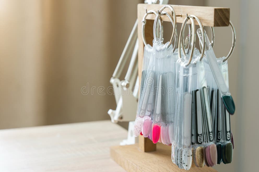 Collection of Nail Polish Samples. Multi-colored Nail Tip Samples for ...