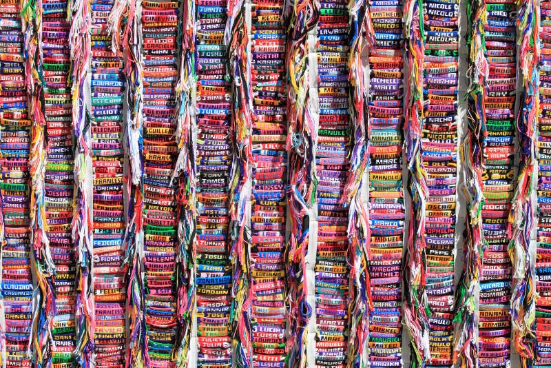 Collection of Name Bracelets Stock Image - Image of ribbon, friendship ...