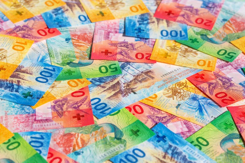 Swiss francs stock image. Image of investment, cash - 159736143