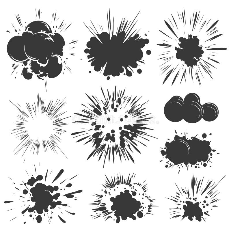 Collection of Ink Splatter, Black Ink Explosions, Graphic Design ...