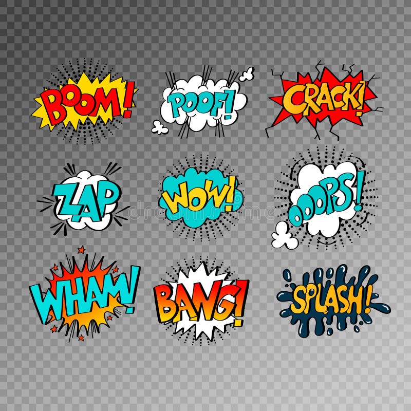 Comic Sound Effects Stock Illustrations – 3,100 Comic Sound Effects ...