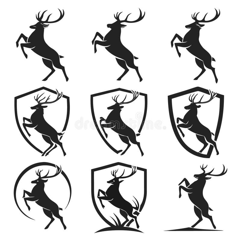 Rearing Cartoon Vector Logo Mascot Design Stock Illustrations – 42 ...