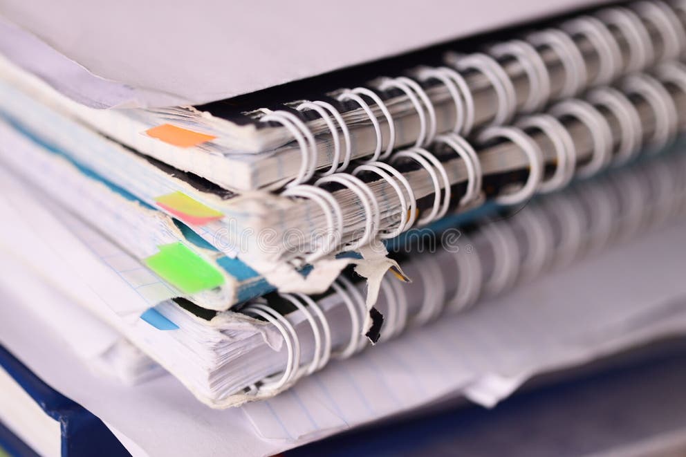 A Collection of Notebooks Stacked on Top of Each Other, Ideal for Use ...