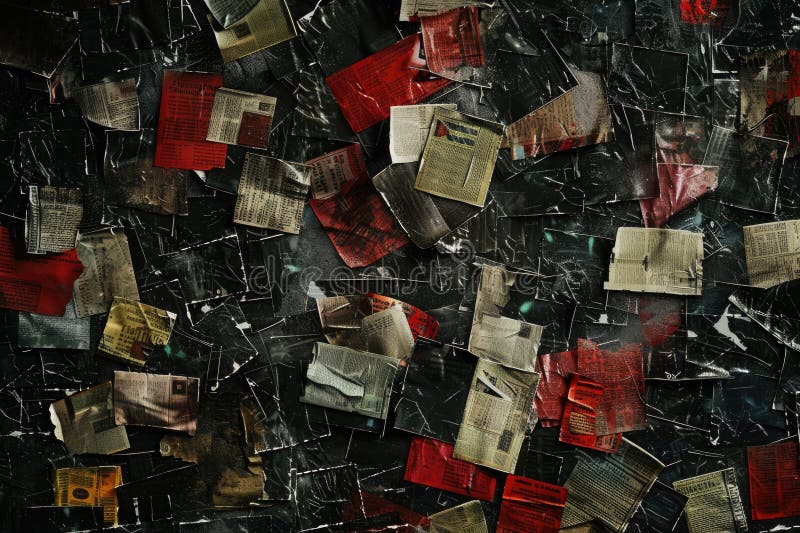 A Collection of Notes and Reminders Stuck To a Wall in an Office or ...