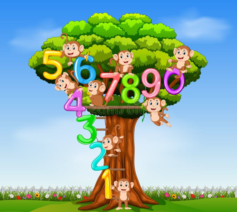 Number One One Monkey Tree Stock Illustrations – 3 Number One One ...