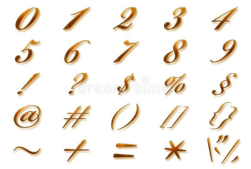 Collection of numbers stock illustration. Illustration of clipart ...