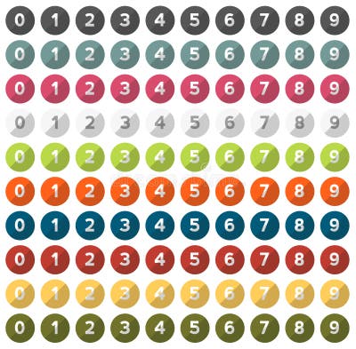 Collection of numbers stock vector. Illustration of nine - 37898728