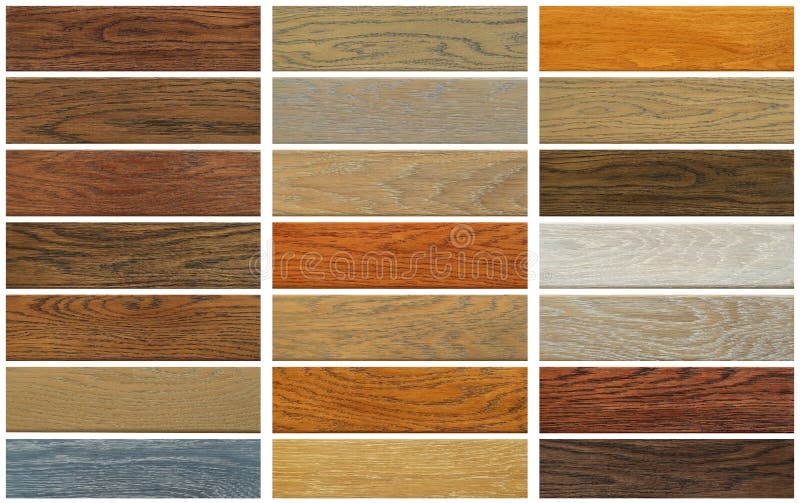 Collection of Boards Made of Different Types of Wood Stock Photo ...