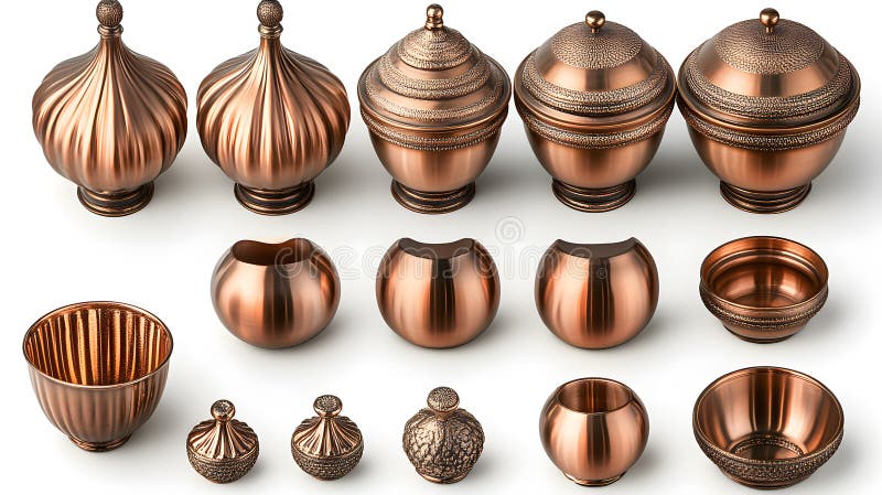 Collection Objects on the White Stock Illustration - Illustration of ...