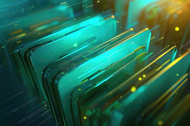 A Collection of Office Folders Stacked on Top of Each Other Stock Image ...