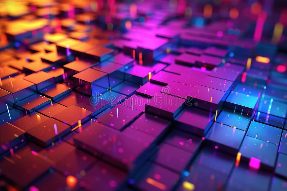 A Collection of Office Storage Cubes in a Room, Filled with Various ...