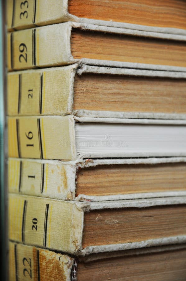 Collection of old books stock image. Image of numbers - 16694481