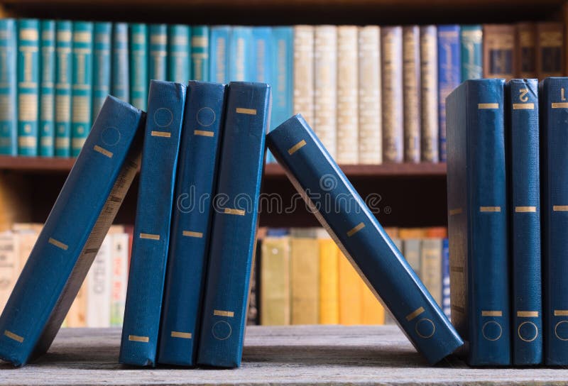 Collection of old books stock image. Image of bookshelf - 99163715