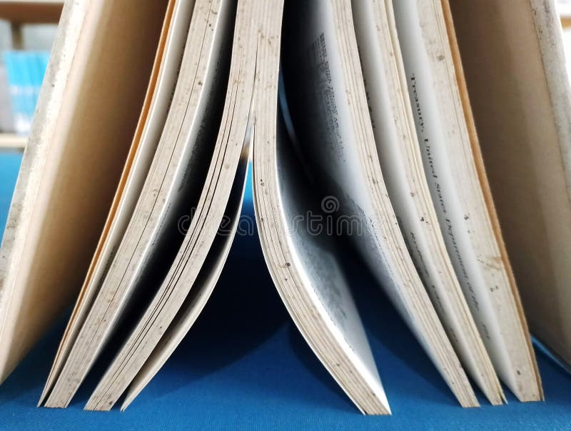 Collection of Old Books in the Library Stock Photo - Image of hand ...