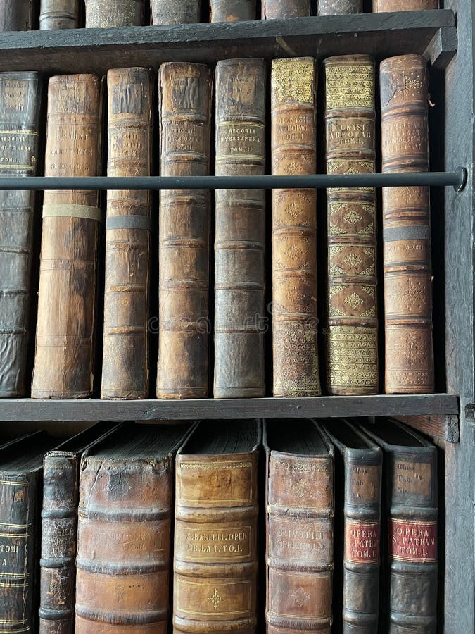 Old books on a shelf stock image. Image of books, antique - 289801755