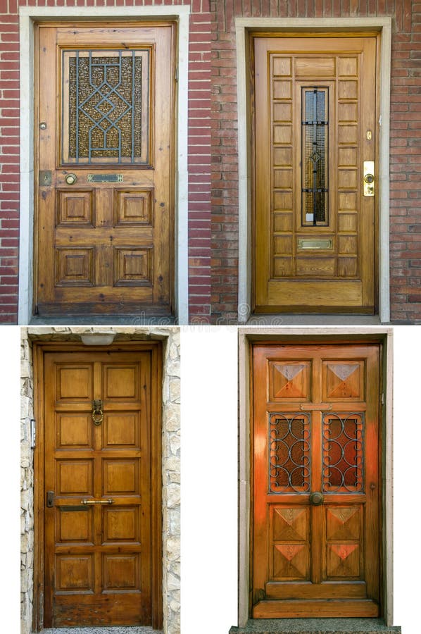 Collection of old doors. stock image. Image of grunge - 51732157