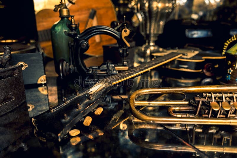 Collection of Old Instruments Stock Image - Image of violin, obsolete ...