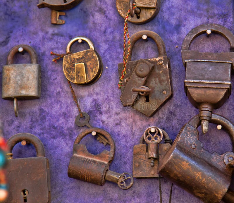 Collection of old padlocks stock photo. Image of older - 244689186