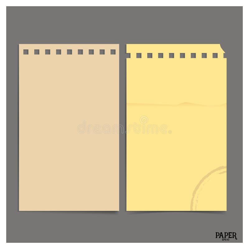 Collection of Old Paper Sheet, Ready for Your Message. Vector Il Stock ...