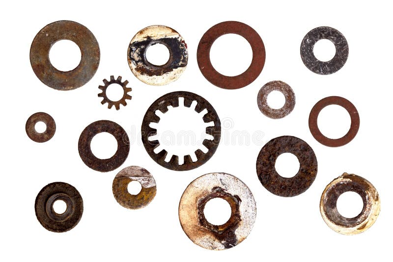 Collection Old Rusty Heads and Bolts Stock Photo - Image of nail ...