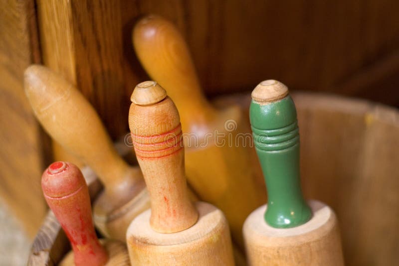 Rolling pin collection stock photo. Image of crust, cuisine - 215979192