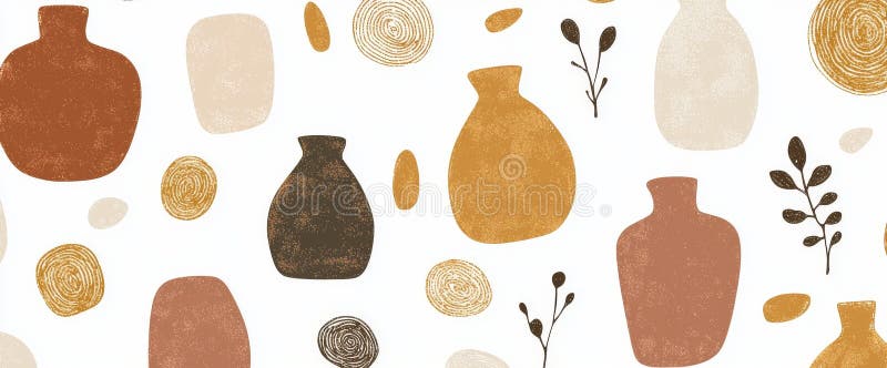 A Collection of Organic Abstract Shapes in Different Colors. Abstract ...