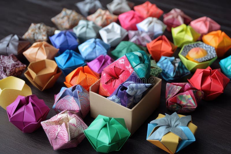 Collection of Origami Paper Crafts, Each Unique and Special Stock ...