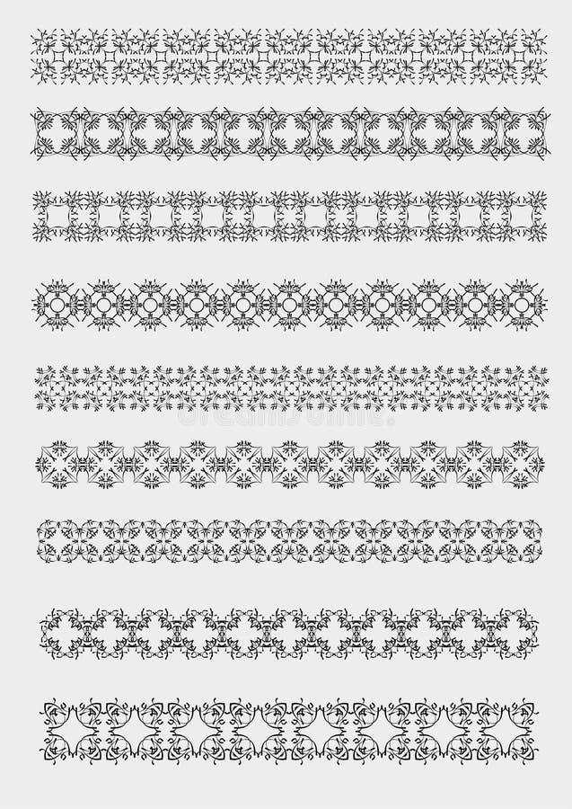 Rule or Ruleline Page Decorations Stock Vector - Illustration of ornate ...