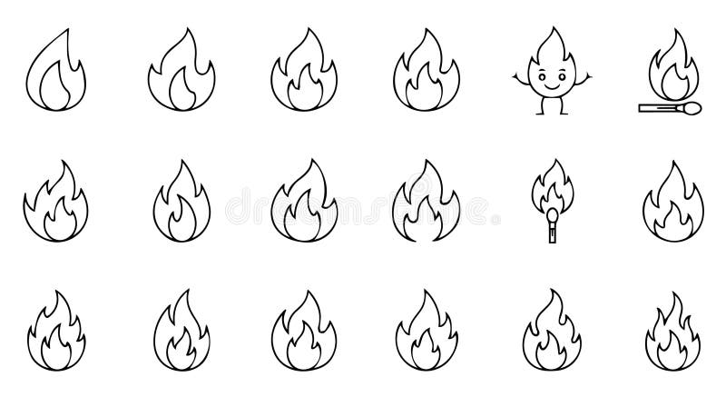 Anthropomorphic Flame Character Stock Illustrations – 217 ...