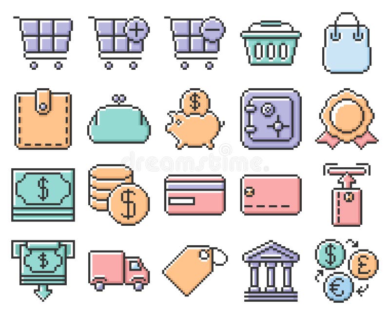 Pixel Bank Stock Illustrations – 8,494 Pixel Bank Stock Illustrations ...