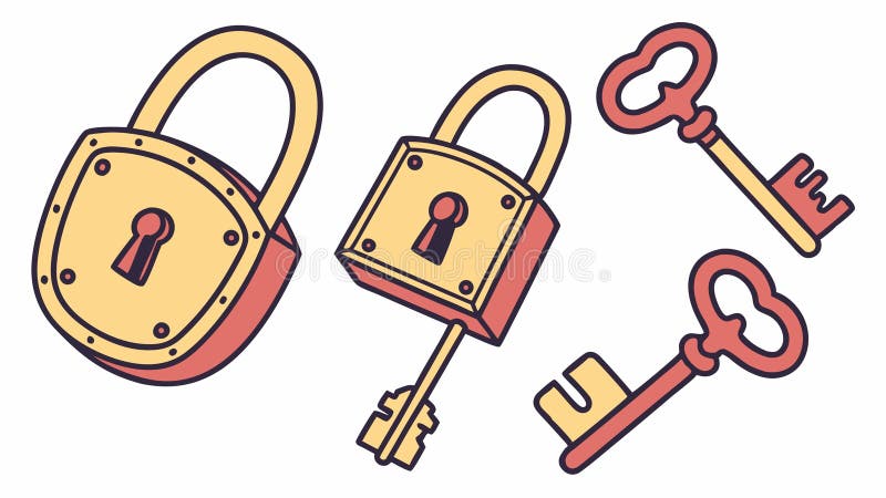 Collection of Padlocks and Keys, Symbolizing Security and Access ...