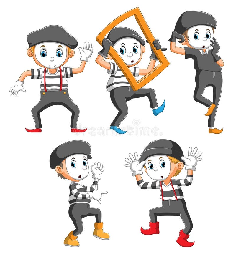 Pantomime stock vector. Illustration of actor, theatrics - 18167285