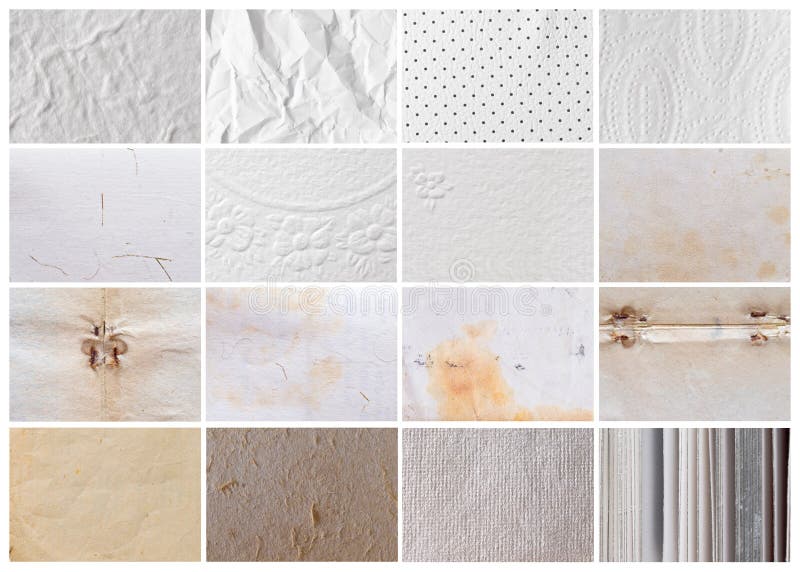 Collection of Paper Backgrounds Stock Image - Image of background ...