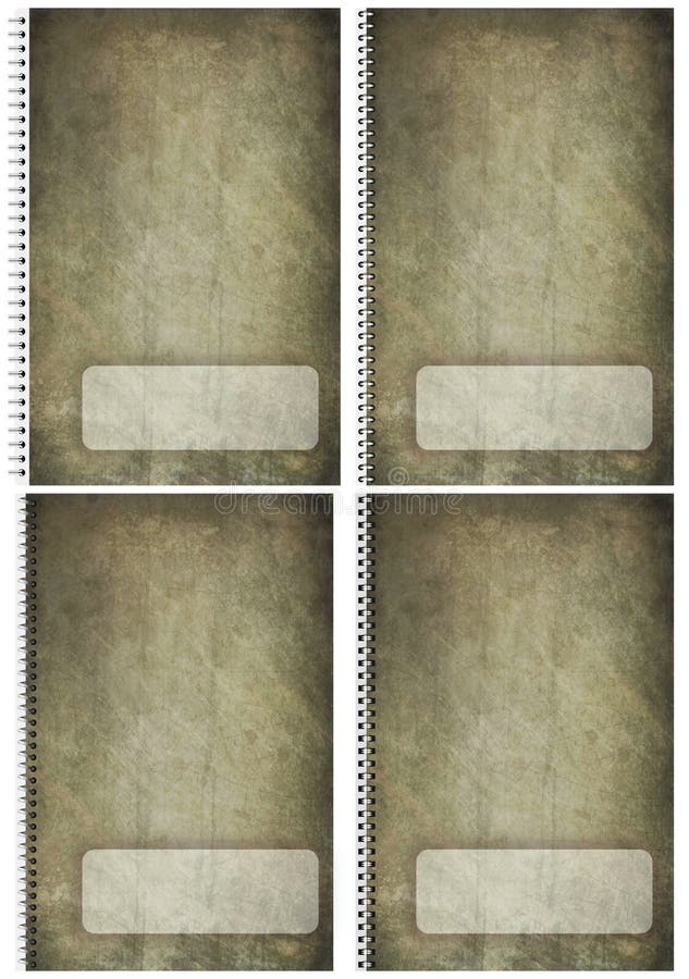 Collection of 4 Paper Sheet with Different Spiral Bindings and Box for ...