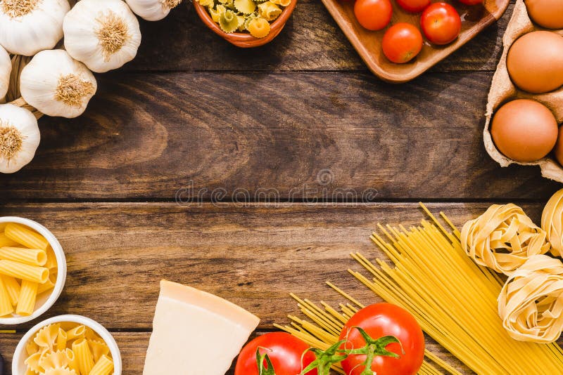 Collection Pasta Ingredient. High Quality Photo Stock Photo - Image of ...