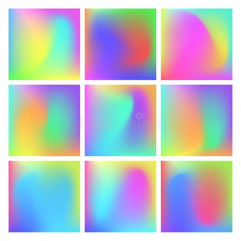 Collection of Pastel Tint Gradient Backgrounds Stock Vector ...