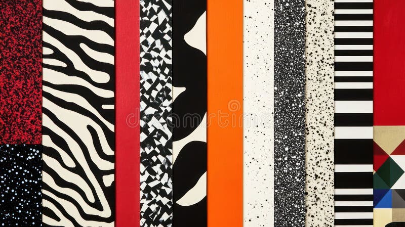 A Collection of Patterned Papers Showcasing Various Textures and Colors ...