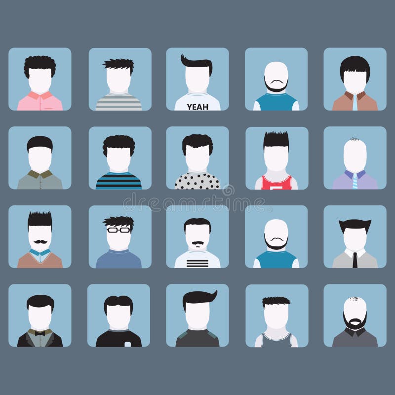 Collection of People Avatar. Vector Illustration Decorative Design ...